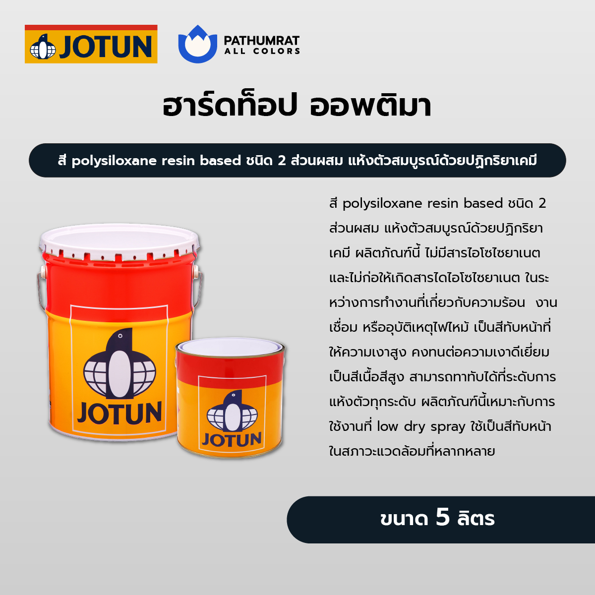 ฮาร์ดท็อป ออพติมา - HARDTOP OPTIMA - สีโจตัน Jotun สีทาเรือ ราคาถูก ส่ง ...