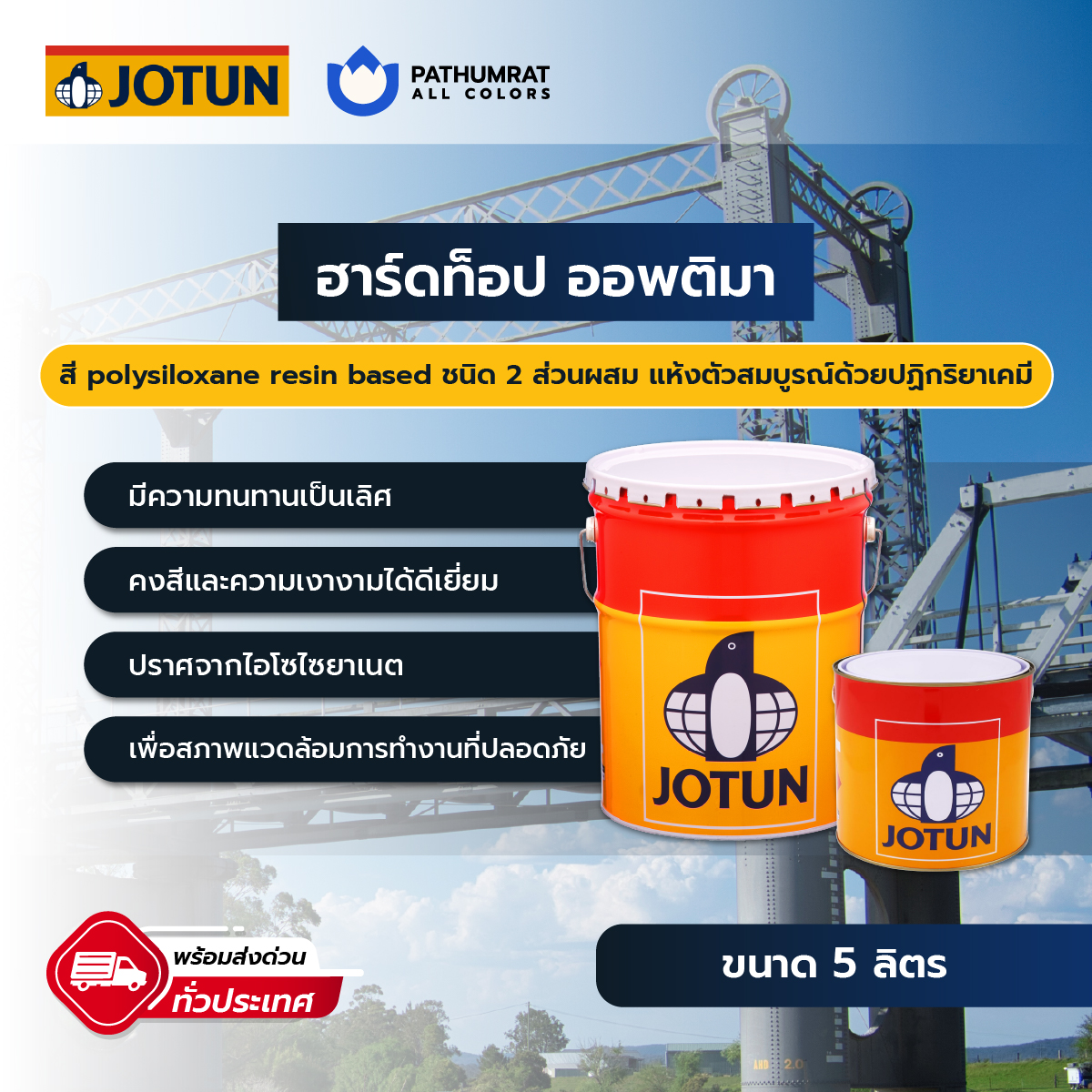 ฮาร์ดท็อป ออพติมา - HARDTOP OPTIMA - สีโจตัน Jotun สีทาเรือ ราคาถูก ส่ง ...
